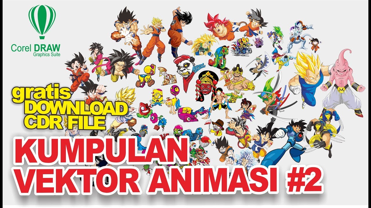 KARAKTER VEKTOR FULL DOWNLOAD GRATIS - CORELDRAW #2 - YouTube