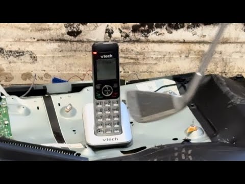 Smash VTech Cordless Phone - YouTube