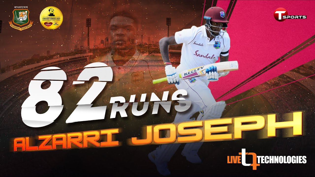 Alzarri Joseph's 82 Runs in 108 Balls | Day 2 | 2nd Test Match | West ...