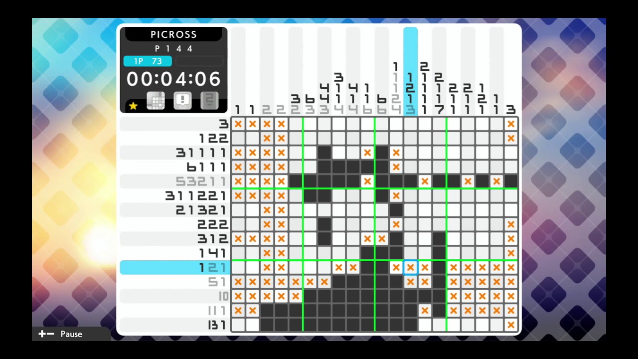 Picross S4 Switch P144 - YouTube