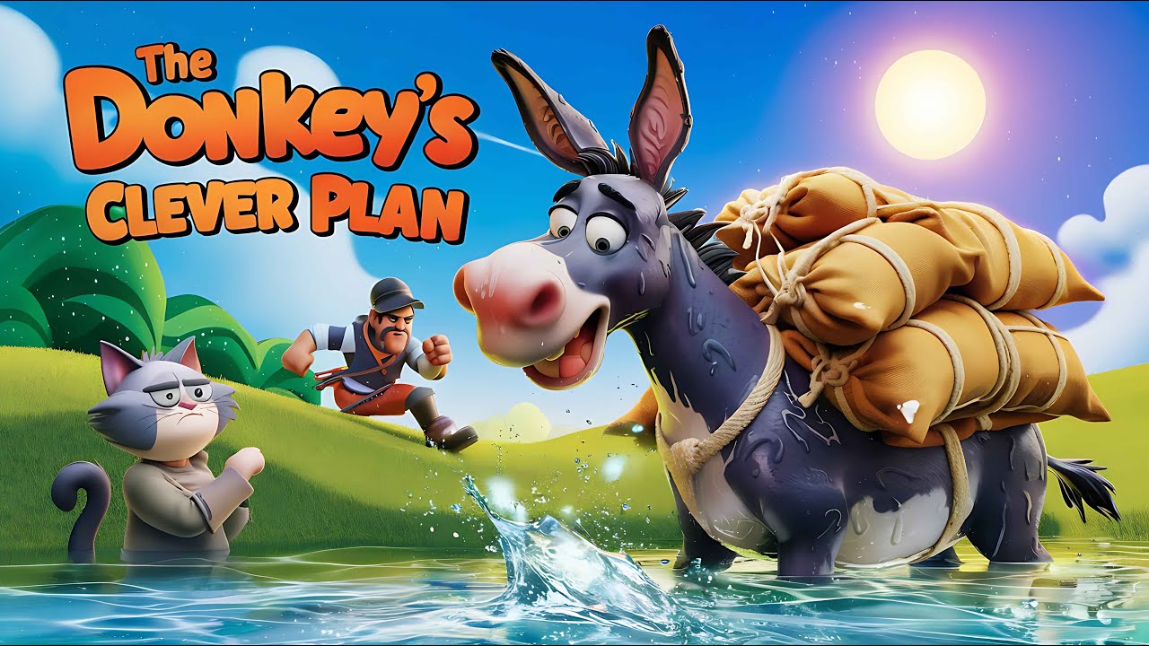 The Donkey’s Clever Plan | Animated Story with a Fun Moral! - YouTube