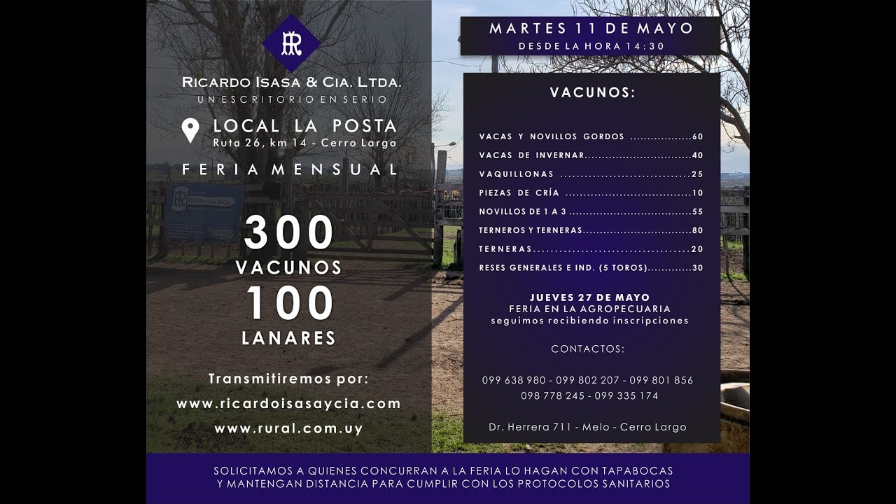 11/05/2021 Local La Posta - Ricardo Isasa y Cia. - YouTube