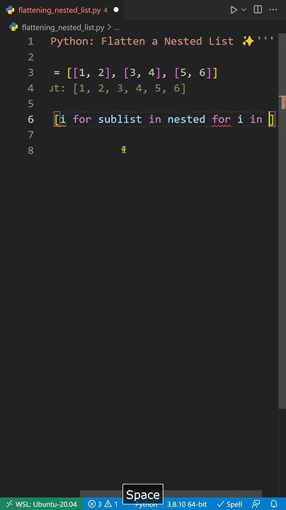 Interview Question - Nested List To Flat - YouTube