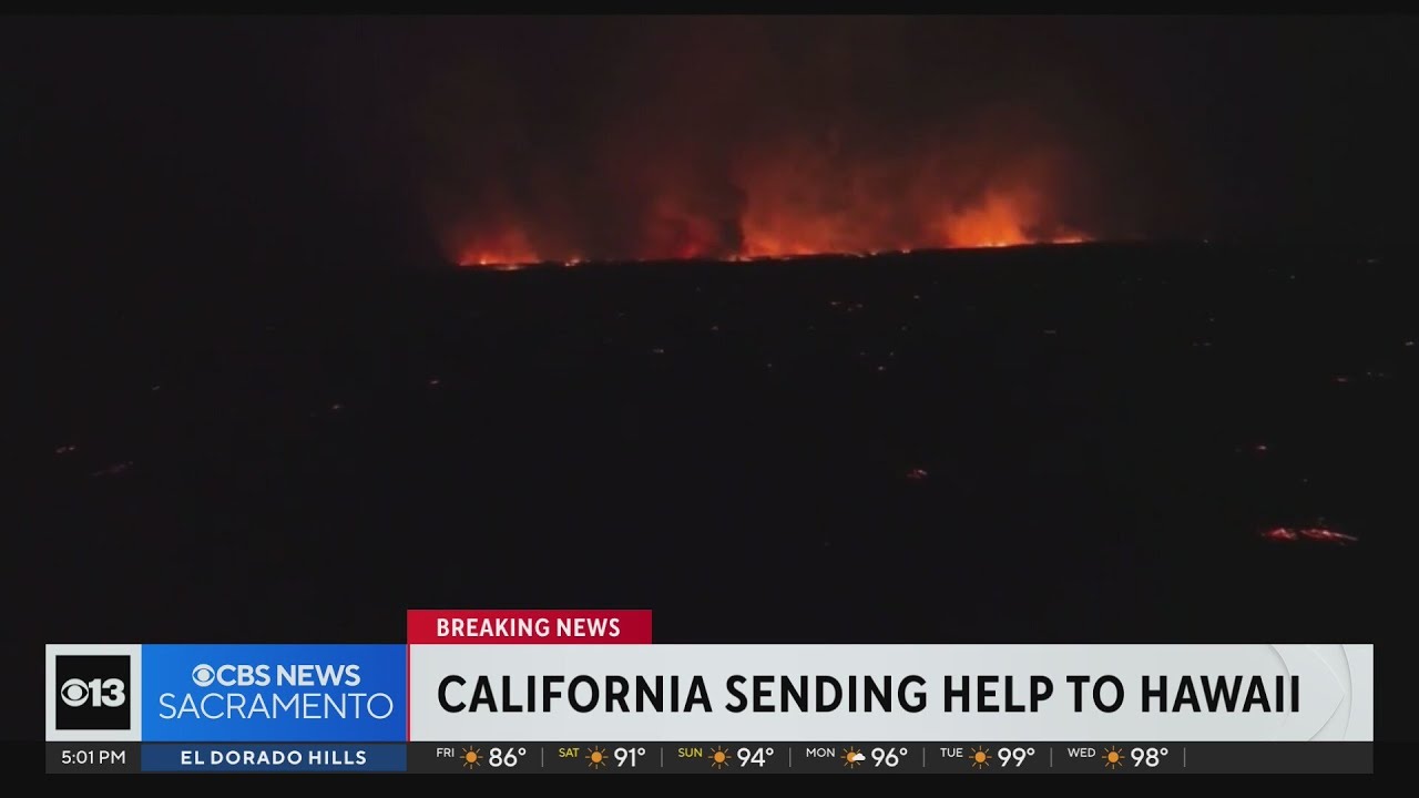 Maui Fires: California sending help to Hawaii - YouTube