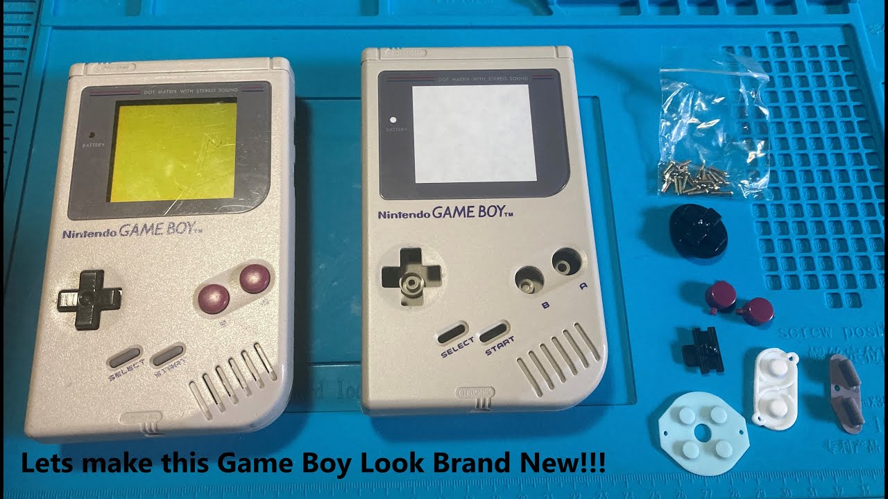 How to replace the Shell/Housing of an original Game Boy Handheld - YouTube