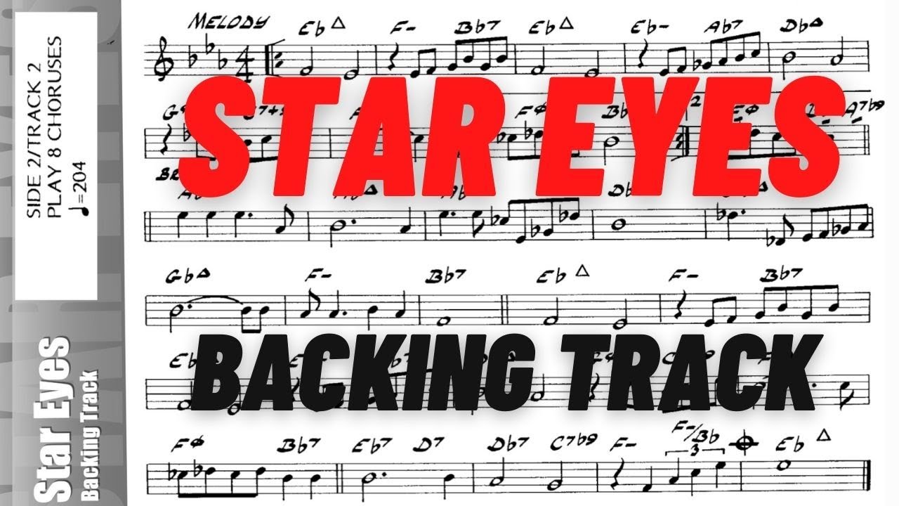 Star Eeys Jazz Backing Track - YouTube