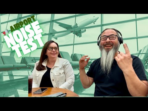 Yealink BH74 Noise-Canceling Mic & ANC Test in Busy Airport | Real-World Headset Demo!