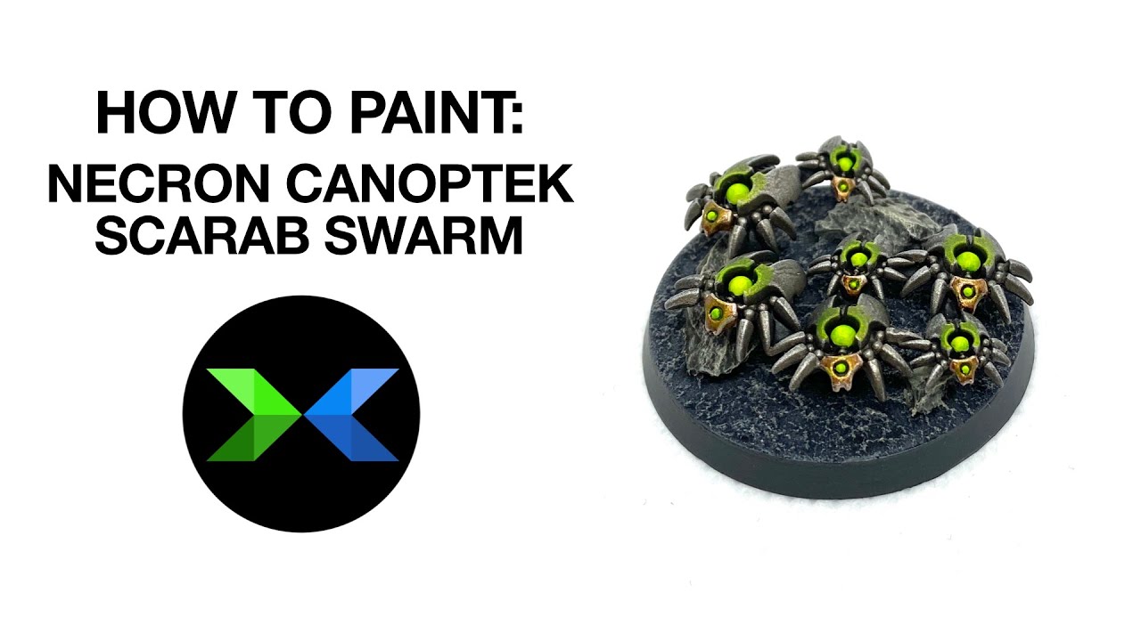 How to paint CANOPTEK SCARAB SWARM // Painting Indomitus - YouTube