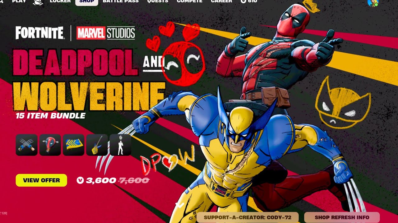 NEW DEADPOOL X WOLVERINE OUT NOW! + FREE EMOTICON FOR USING MY SUPPORT ...