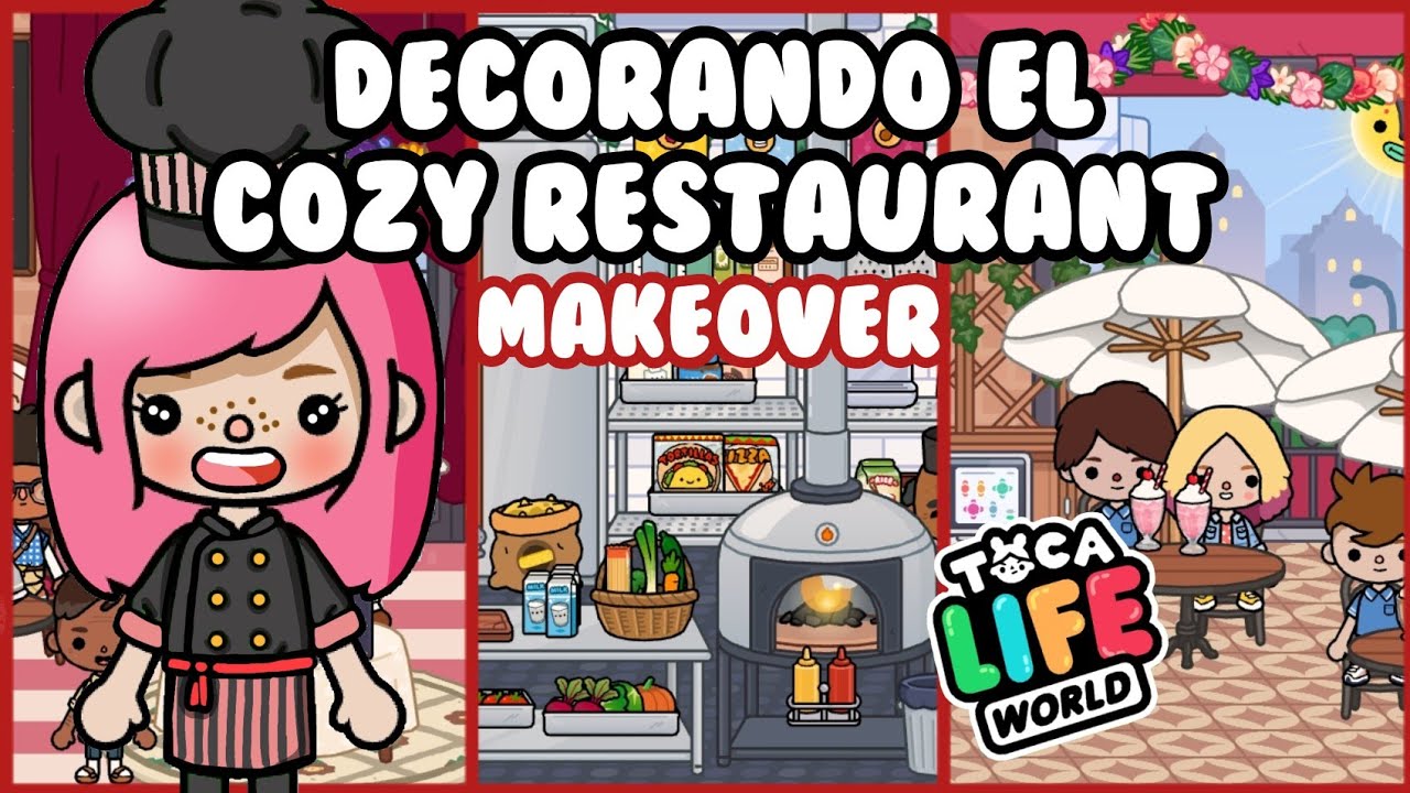Cómo decorar el nuevo Restaurant |Makeover Cozy Restaurant de Toca Boca ...