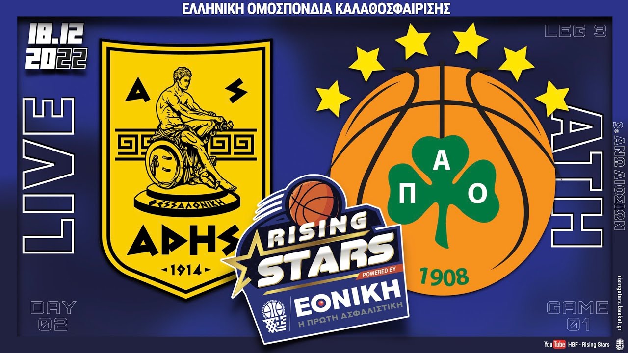 ΑΡΗΣ-ΠΑΝΑΘΗΝΑΪΚΟΣ | ATH 3ο ΑΝΩ ΛΙΟΣΙΩΝ LEG03, U18 RISING STARS ΕΘΝΙΚΗ ...