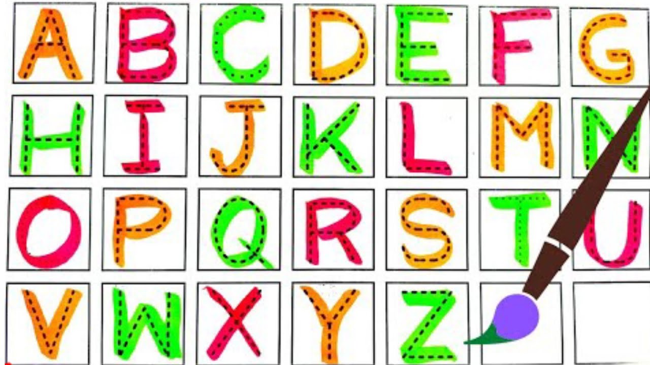 알파벳 놀이 유아와 어린이를 위한 Alphabet 대문자 A부터 Z까지 따라 쓰기 Write Alphabet A To Z