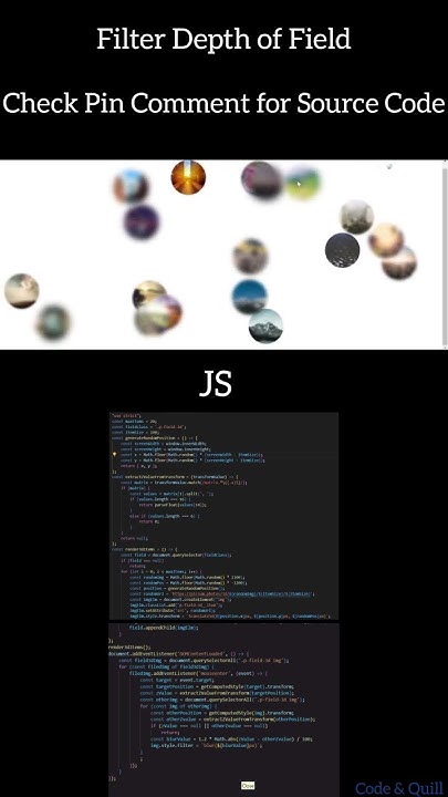 Image Galary First Depth Of Field Coding Html Python Css Javascript Js Webdesign