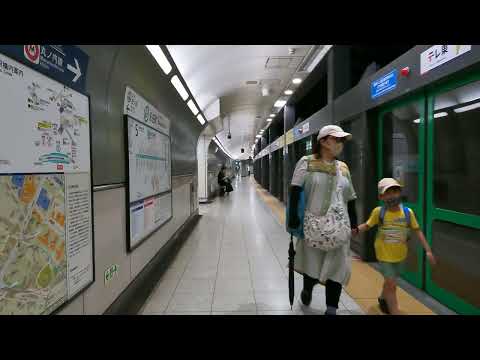 Nagatacho Station Walk | Tokyo Metro Namboku Line | Japan 4K ASMR | Tokyo Silent Explorer