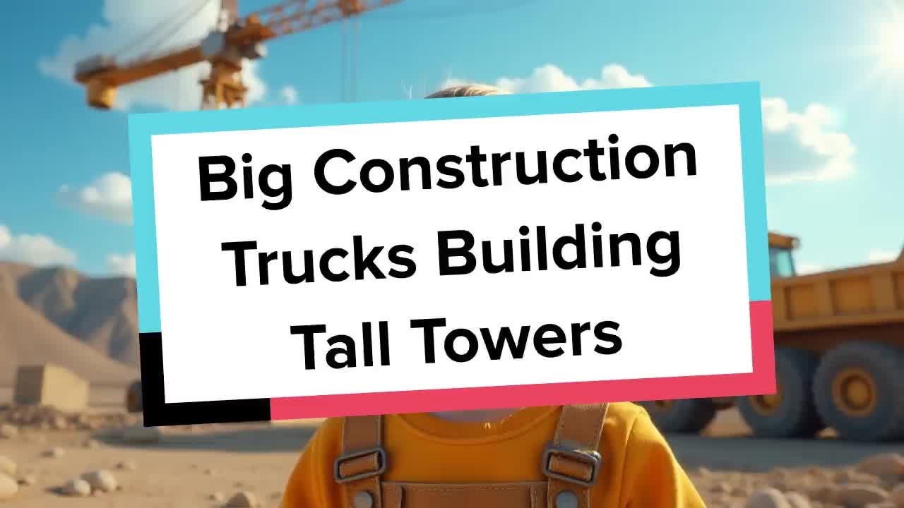 Big Construction Trucks Building Tall Towers - YouTube