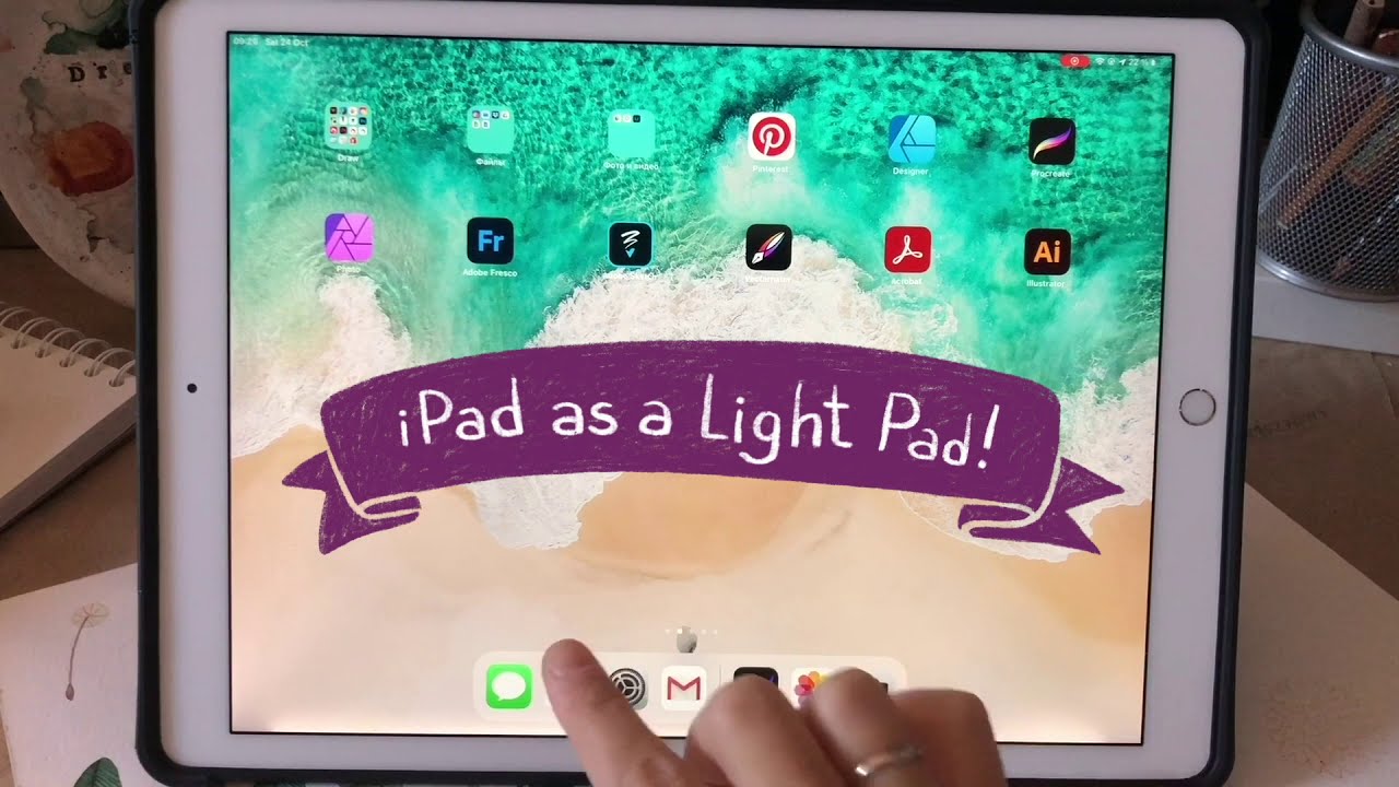 iPad as a Light Pad/Light Table - YouTube