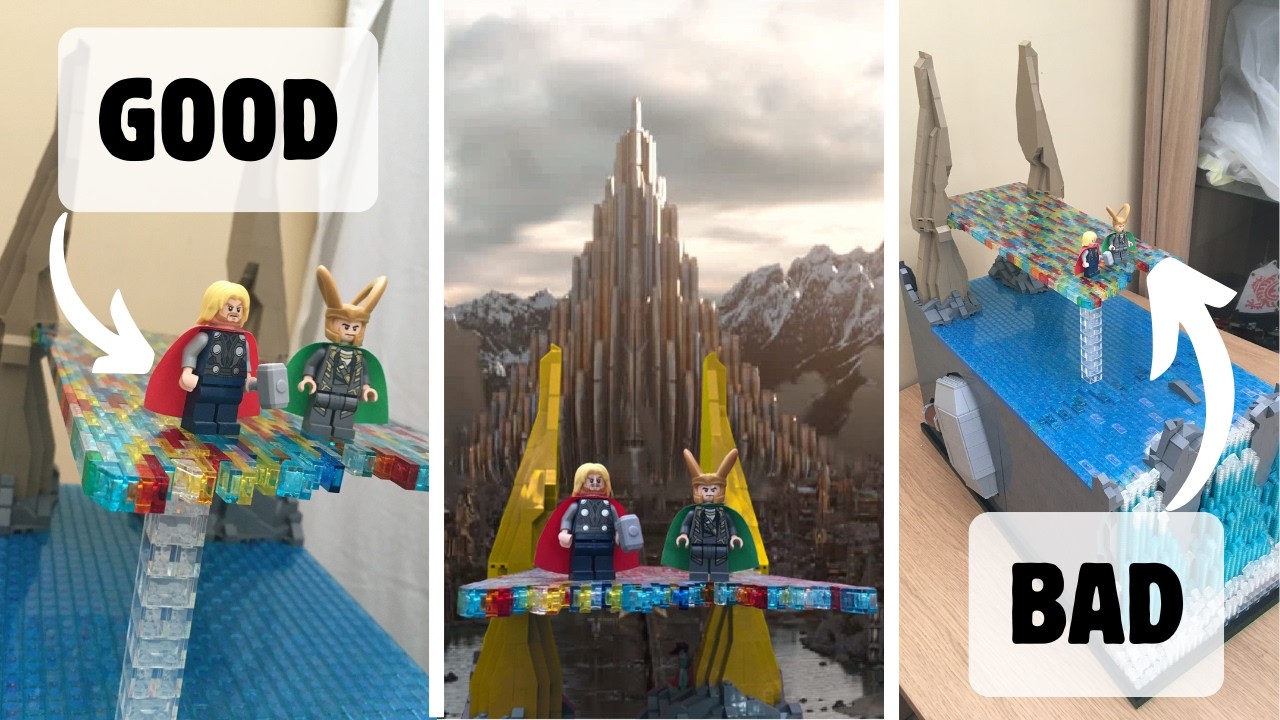 LEGO Thor Overlooking the Bifrost MOC (Showcase) - YouTube