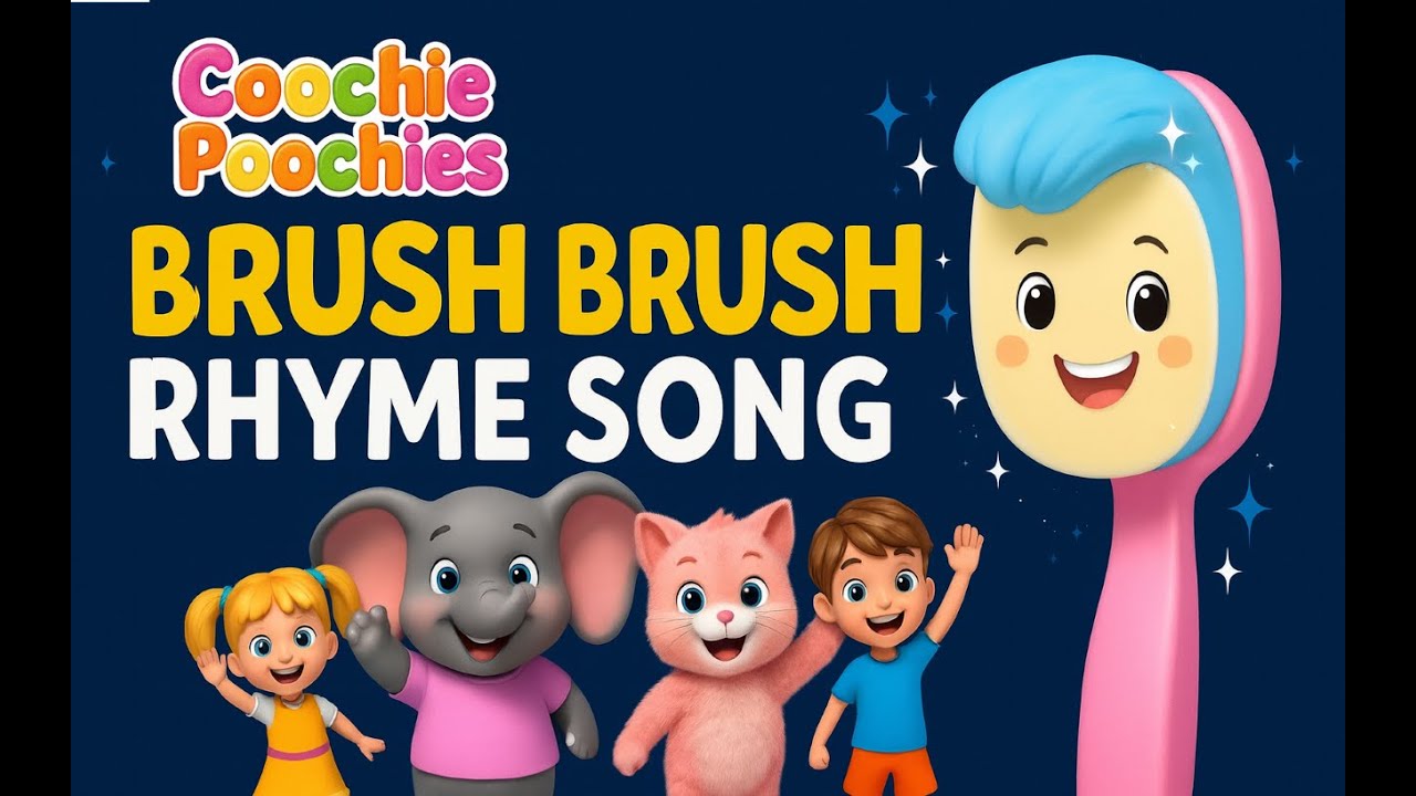 Brush Brush Baby Song 🪥 | Cute Animated Rhyme for Kids | Morning ...
