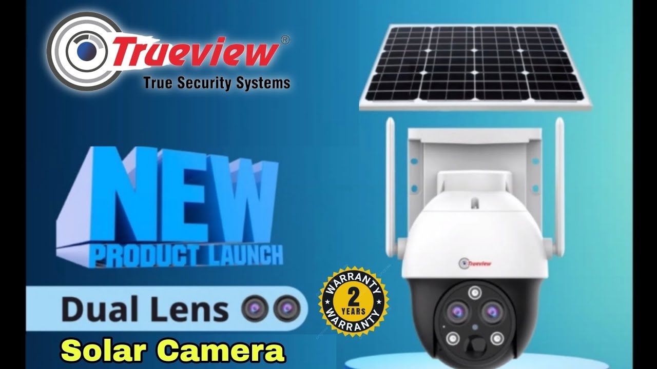 Trueview Dual lens solar camera | T18164 Live footage📹 video #cctvvideo ...