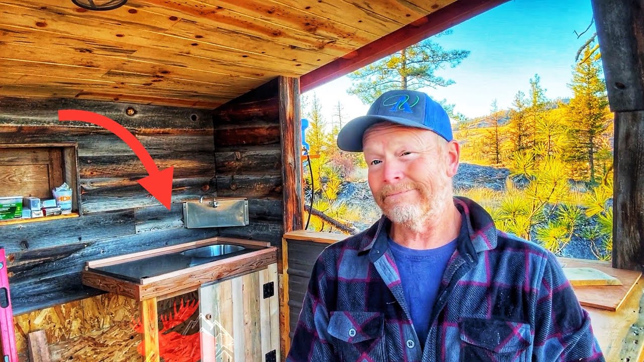 Installing a Sink/Running Water in an Off Grid Outdoor Kitchen. Build ...