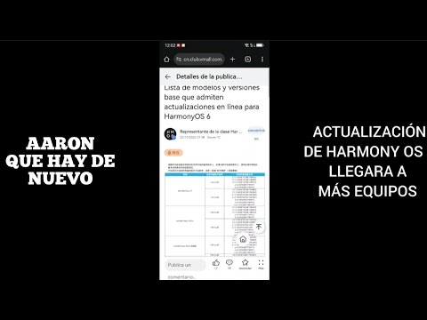 HARMONY OS 6 LLEGARA A MÁS EQUIPOS LA LISTA DE ACTUALIZACIÓN LO ...