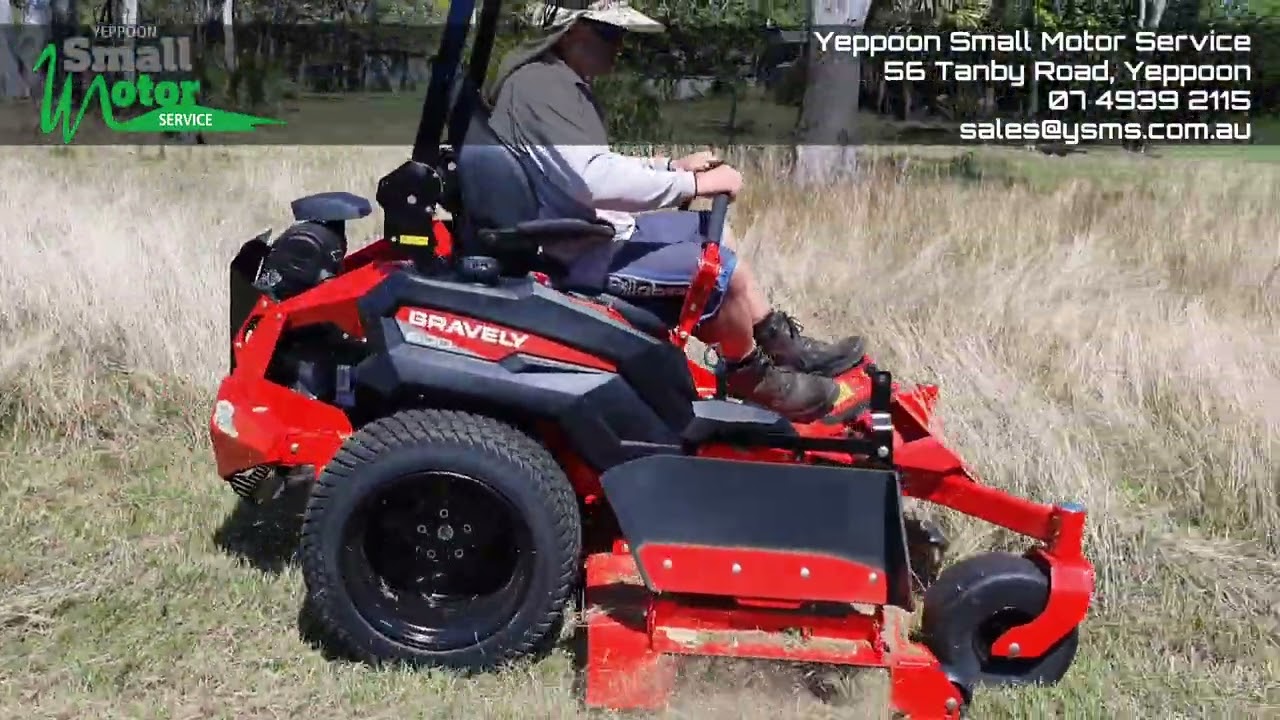 Gravely Mower demo in Bondoola (near Yeppoon Rockhampton) - YouTube
