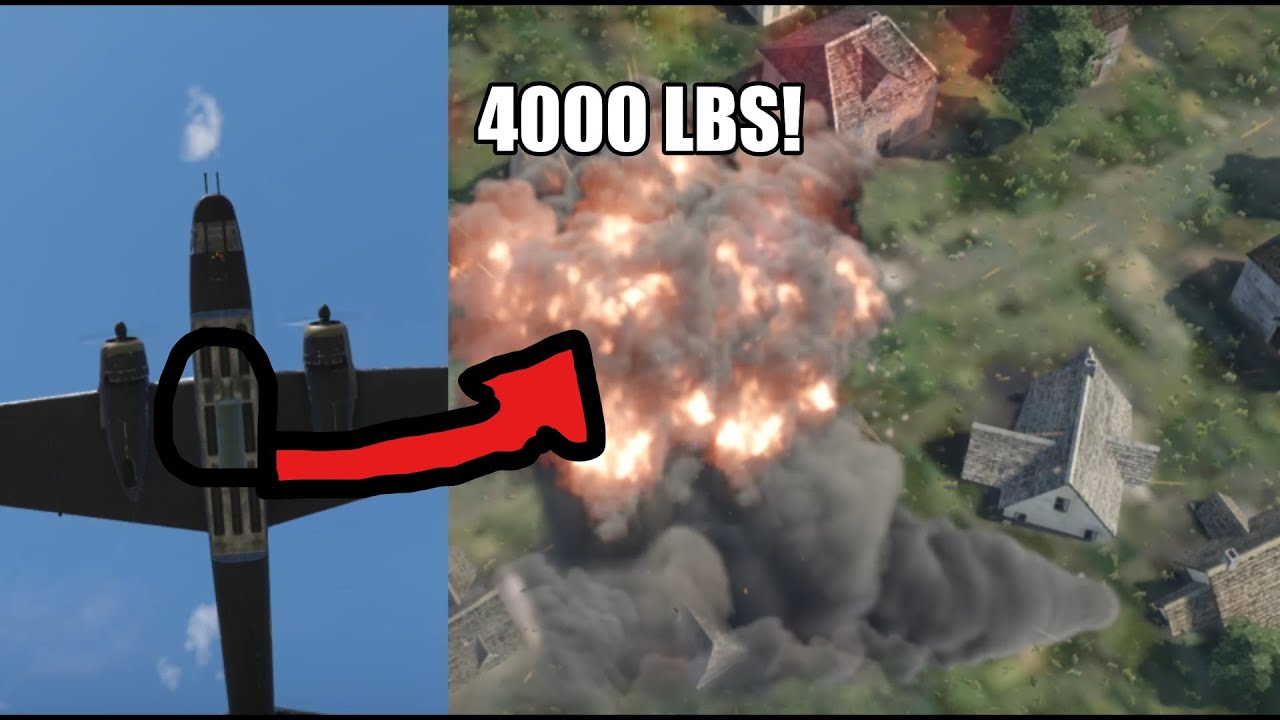 4000 lb bomb from Wellington Bomber! - YouTube