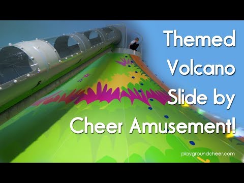 Themed Volcano Slide by Cheer Amusement! - YouTube
