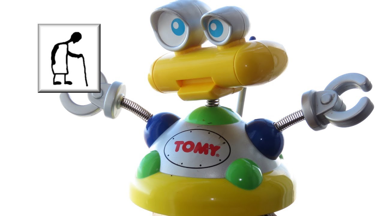 TOMY RC robot toy - YouTube