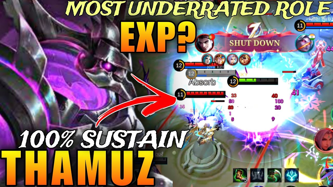 Most Underrated Role In ML Is EXP? Thamuz 100% Op Sustain ~ MLBB - YouTube