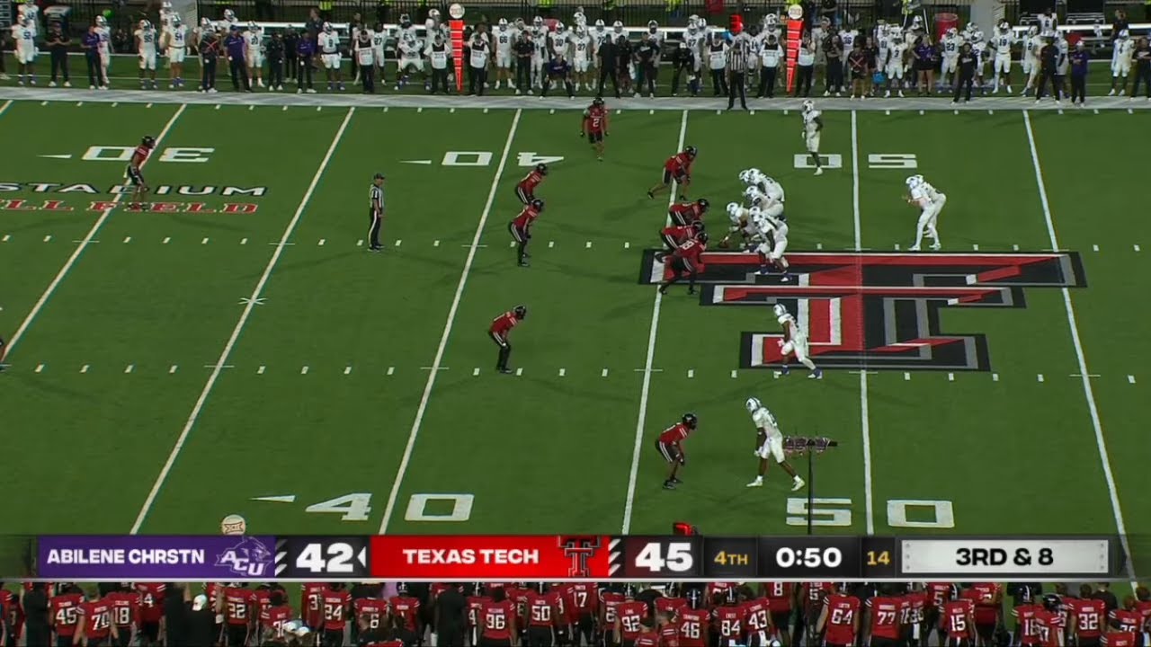 Abilene Christian vs Texas Tech Exciting Ending | 2024 College Football ...