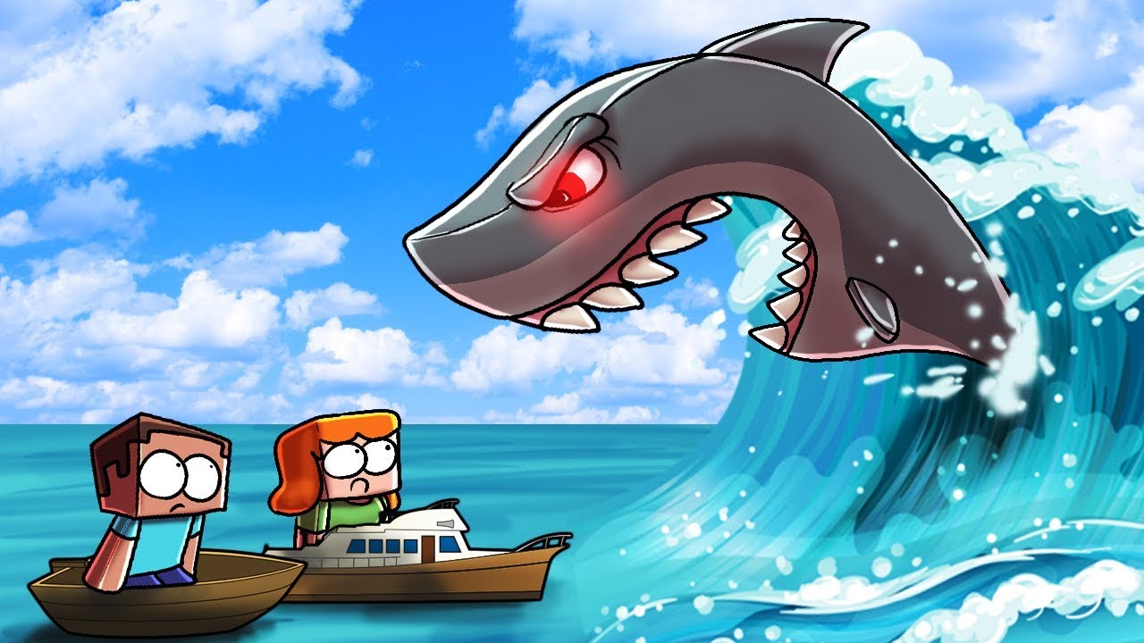 Minecraft | GIANT SHARK.EXE BASE CHALLENGE! (Base vs Shark Attack ...