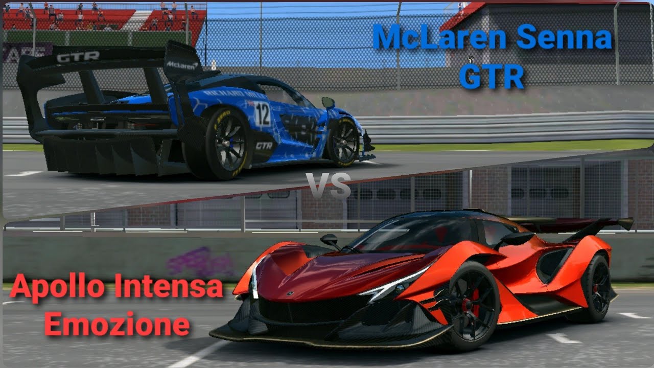 Real Racing 3: Apollo Intensa Emozione vs McLaren Senna GTR Drag Race ...