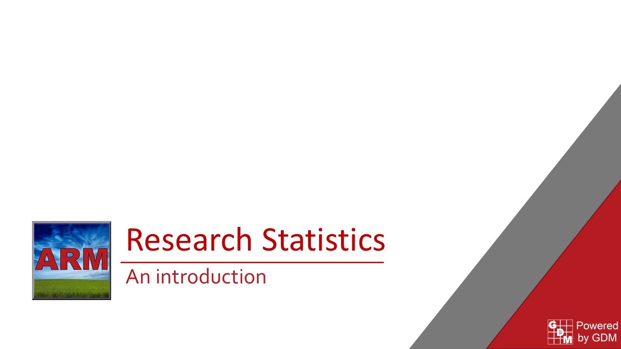 ARM & Statistics Overview - Part 1 - YouTube