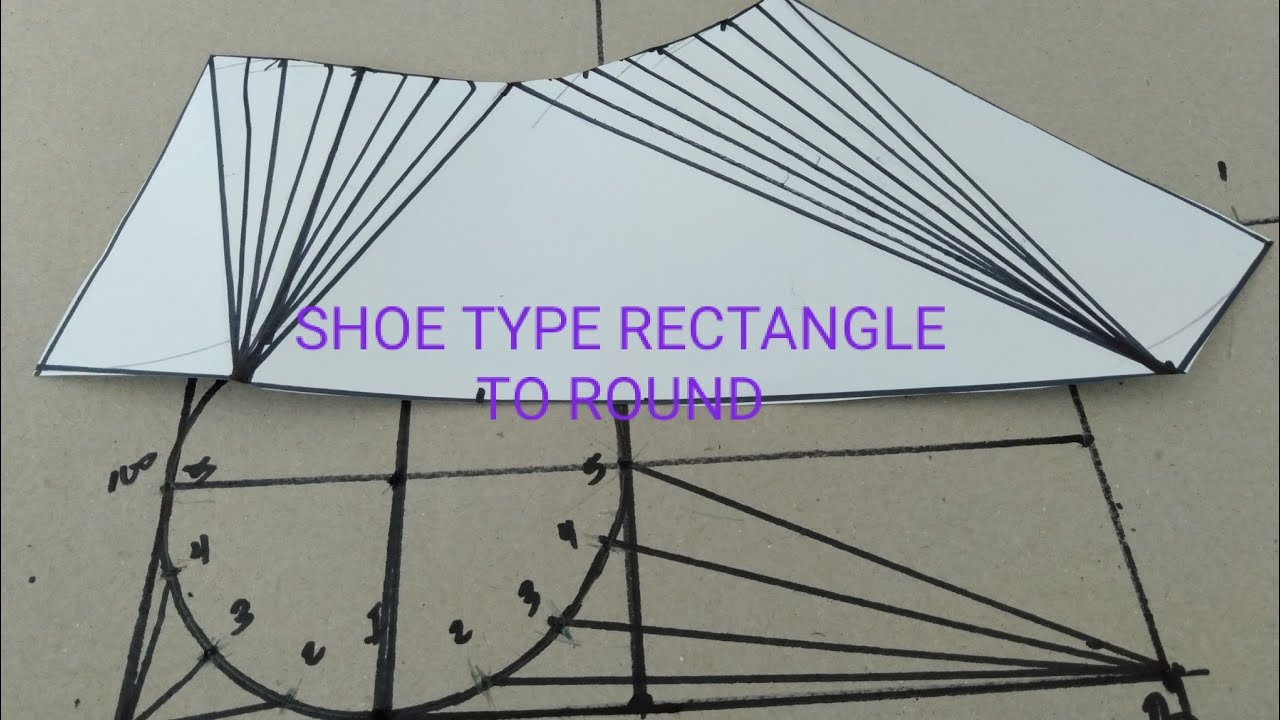 RECTANGLE TO ROUND. SHOE TYPE, OFFSET - YouTube