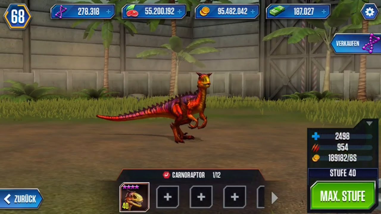 Jurassic World: Das Spiel #73 Die 2 Raptor-Hybriden endlich auf Lvl. 40 ...