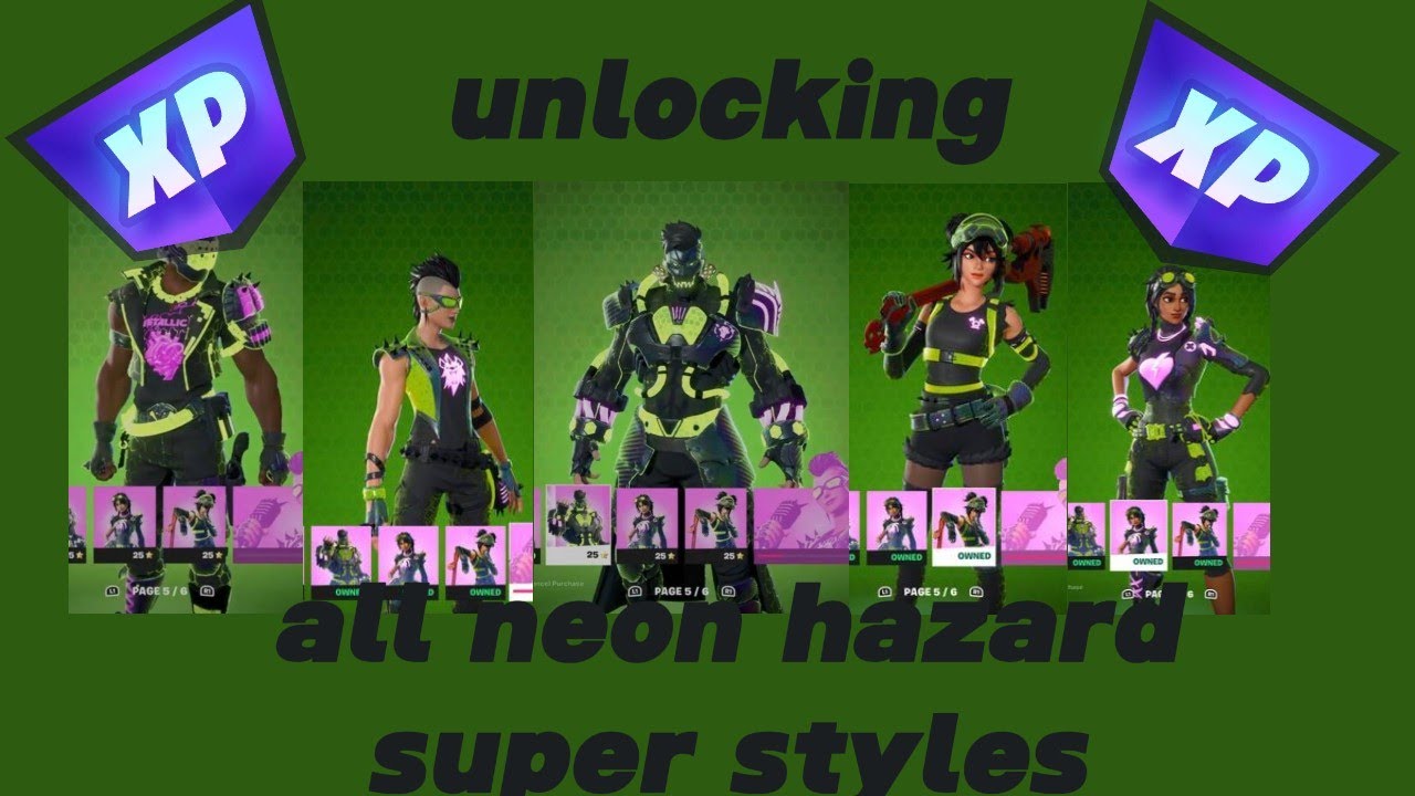 UNLOCKING THE NEON HAZARD SUPER STYLES!!!! - YouTube