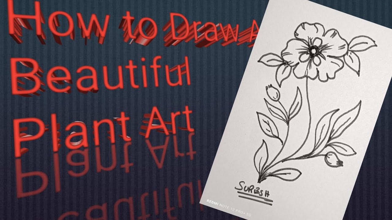 How to Draw Beautiful Plants: Step-by-Step Tutorial - YouTube