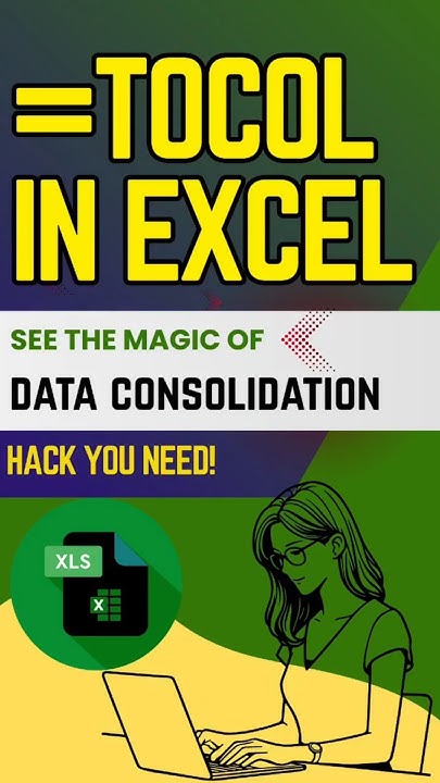Use =TOCOL in excel to compile entire columns #excel #exceltricks #exceltips #shorts #yt # ...
