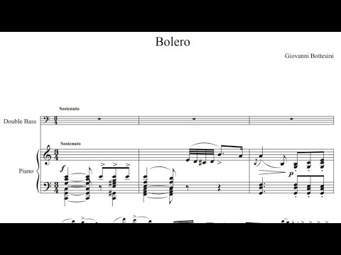 Giovanni Bottesini - "Introduction and Bolero" for Double Bass and ...