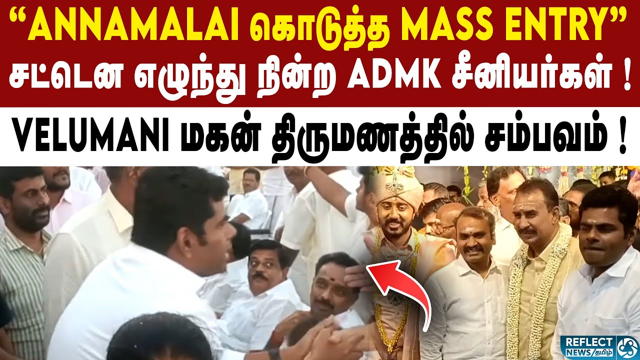 SP Velumani மகன் திருமணத்தில் Annamalai-க்கு Mass வரவேற்பு ! | SP ...