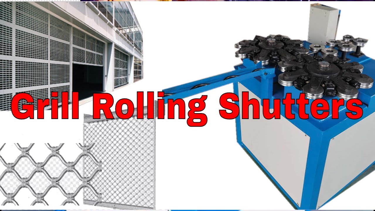 【Shutter Door Machine】: Grill Rolling Shutters machine | Shutter Patti ...