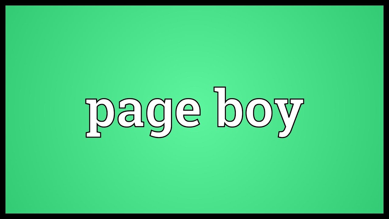 Page Boy Meaning YouTube page-boy-meaning-youtube