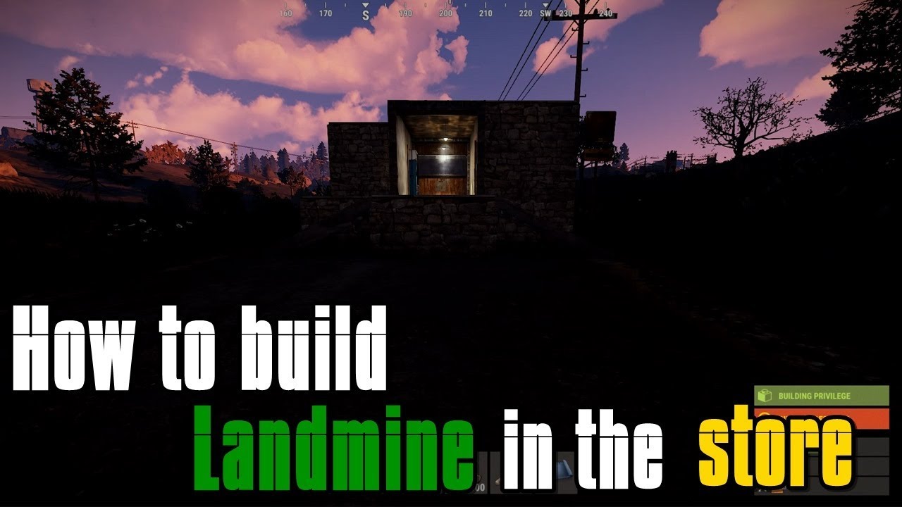 노예상인 : 러스트 솔로(rust solo) #68 - How to build landmine in the store (가게안에 ...