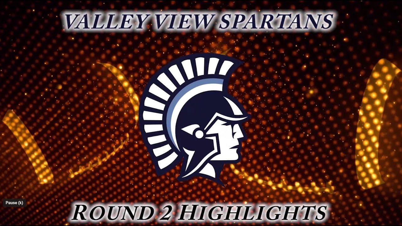 Valley View Spartans Round 2 Football Highlights - YouTube