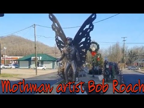 MOTHMAN SCULPTURE ARTIST BOB ROACH #junkcarwilly - YouTube