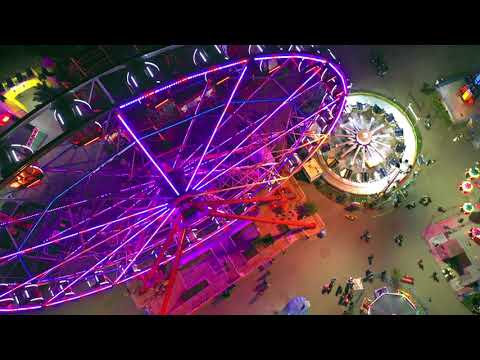 bursa lunapark drone gece video