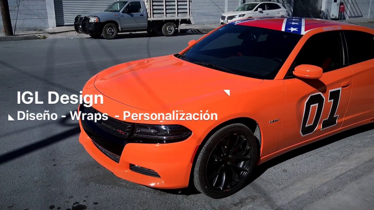 Dodge Charger R/T Wrap Dukes of Hazzard by IGL Design - YouTube