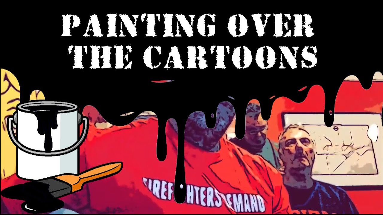 Painting Over the Cartoons - YouTube