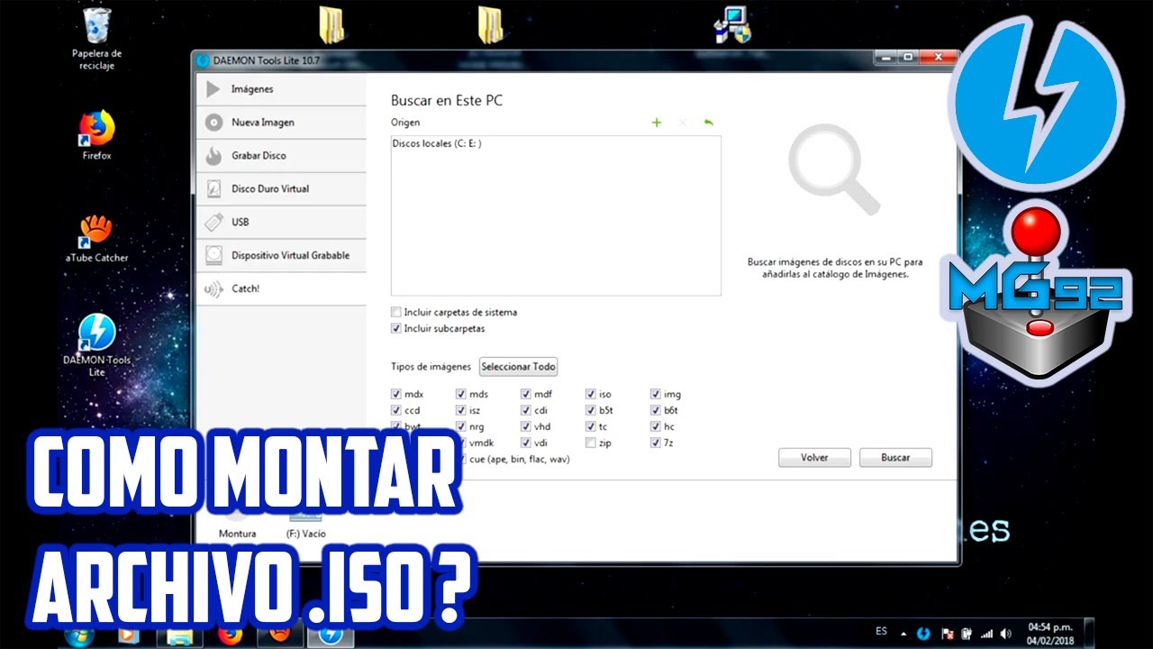 Como Abrí Un Archivo .ISO Con Daemon Tools | Montar Imagen - YouTube